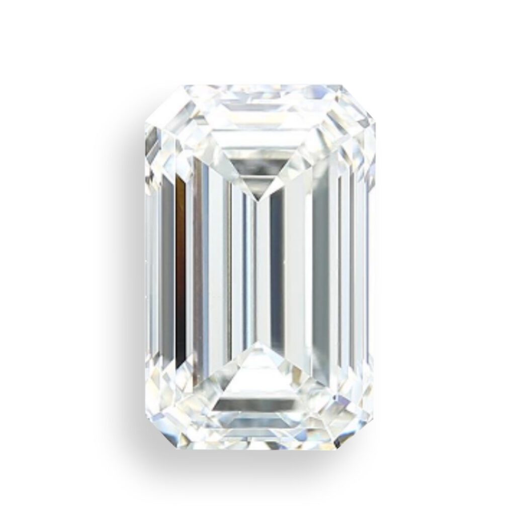 Center Diamond Emerald Cut 5.56 Carat IGI certified - Solitairekart