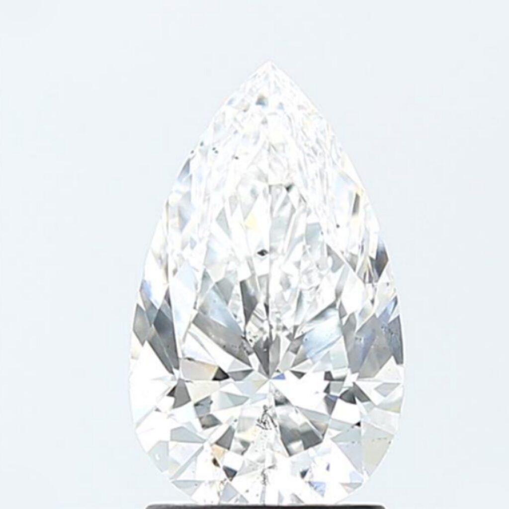 2.00ct Pear Shape Diamond F, SI1 Clarity: Masterpiece of Beauty